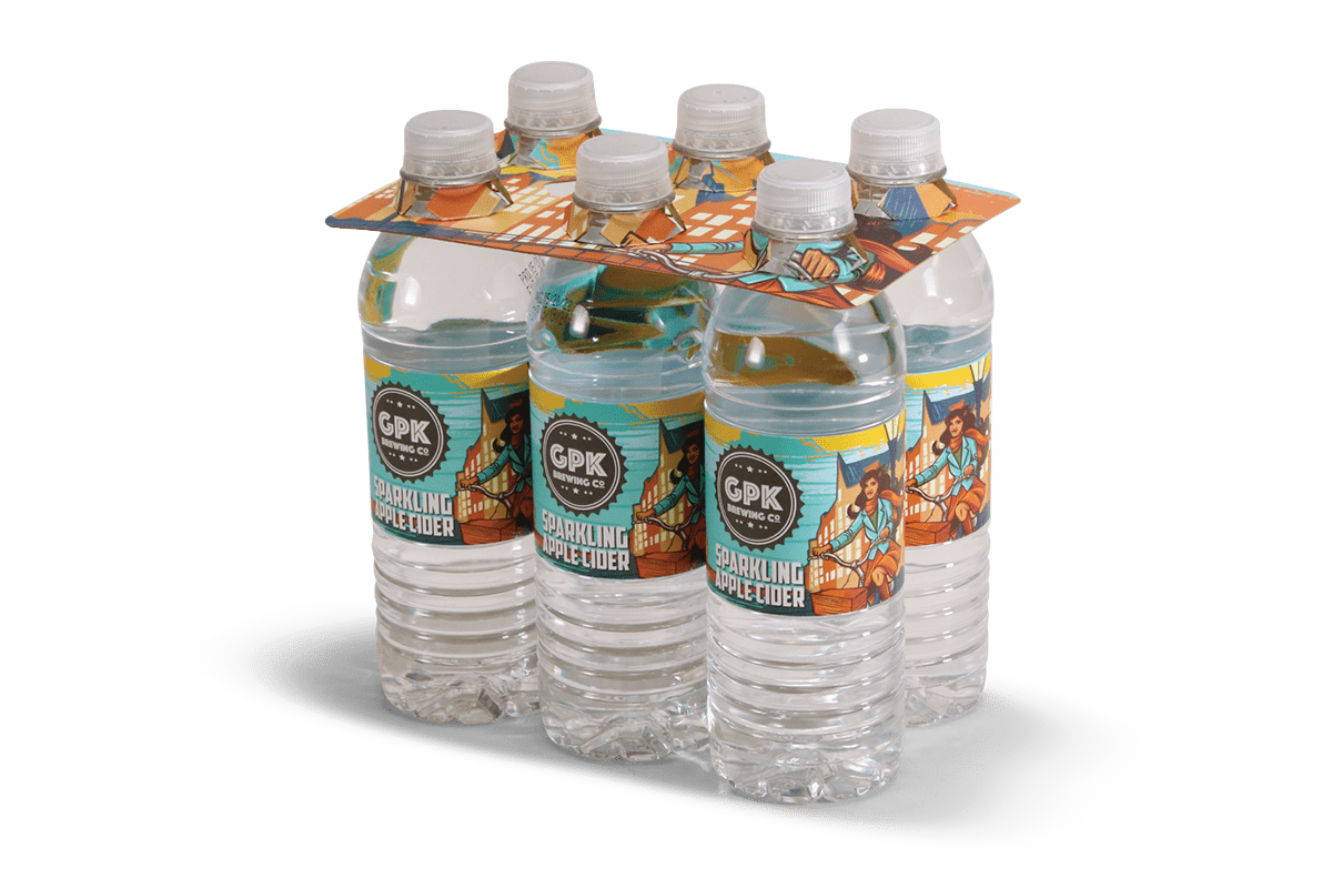 EnviroClip™ Bottles Clip-Style Multipack Folding Carton for PET Plastic ...